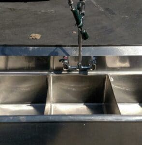 Portable 3 Compartment Sink | Portable Sink with Hot Water